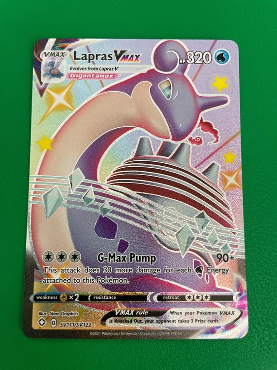Pokemon Lapras Vmax Shiny Rare Top Fullar | Kaufen auf Ricardo