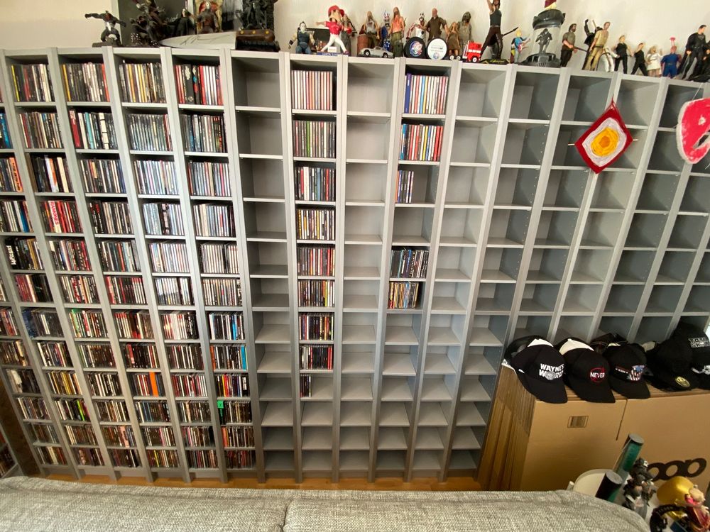 6 Stk IKEA Benno / Gnedby CD Regal silbergrau | Acheter sur Ricardo