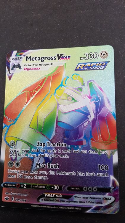 Pokemon Metagross VMax HP 330 Rainbow | Kaufen auf Ricardo