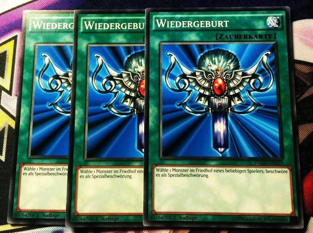 Yu-Gi-Oh! 3x Wiedergeburt / Monster Rebo | Acheter sur Ricardo
