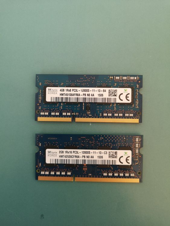 Ram PC3L 12800S 1x4gb + 1x2gb | Kaufen auf Ricardo
