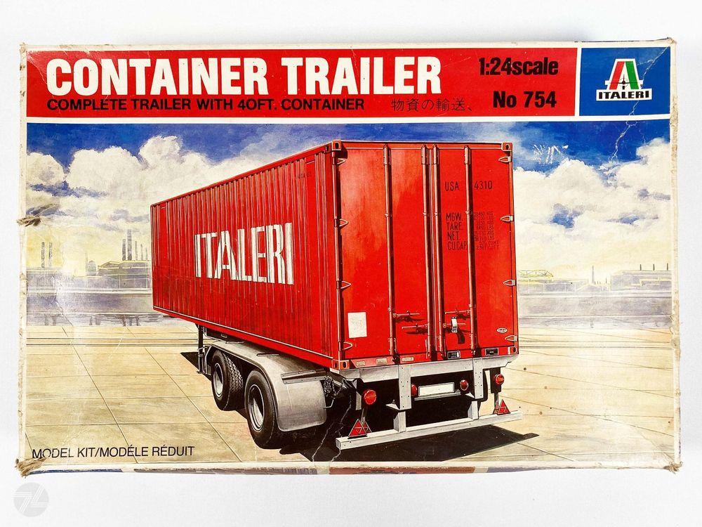 Italeri Container Trailer 1/24 LKW Truck Anhänger Modell Kit | Kaufen ...