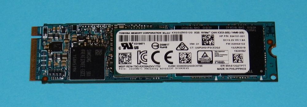 TOSHIBA XG5 NVMe SSD 512 GB | Kaufen auf Ricardo