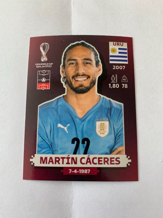 Panini WM 2022 Martin Caceres URU 6 | Kaufen auf Ricardo