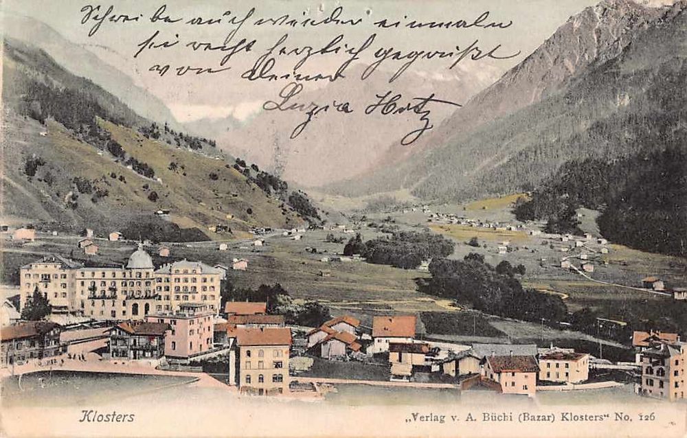 7 alte Ansichtskarten KLOSTERS ab 1898 !!! | Kaufen auf Ricardo