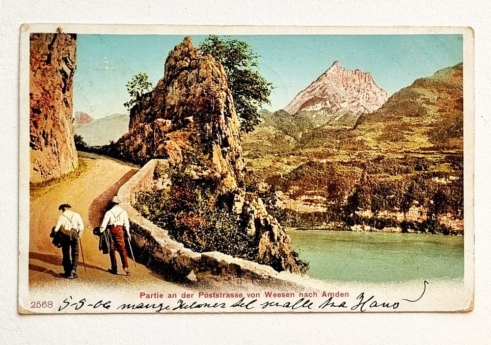 Poststrasse - Weesen nach Amden - 1906 | Kaufen auf Ricardo