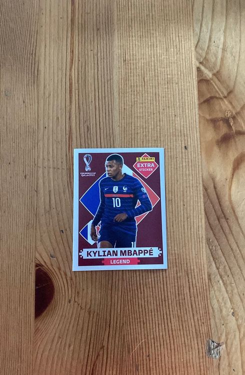Panini EXTRA Sticker WM 2022 Qatar KYLIAN MBAPPÉ | Acheter sur Ricardo