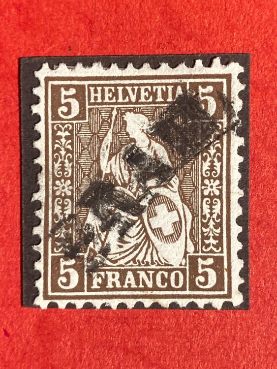 Schweiz 5 Rp. sitzende Helvetia Balken BRAIL | Kaufen auf Ricardo