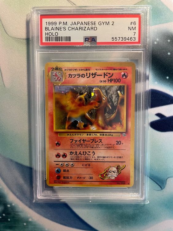Pokemon Blains Charizard PSA 7 | Kaufen auf Ricardo
