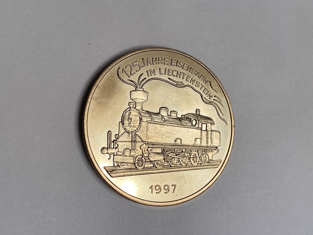Medaille - Liechtenstein 125 Jahre Eisenbahn | Kaufen auf Ricardo