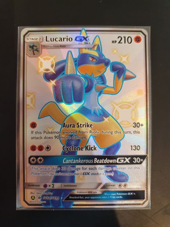 Lucario GX Shiny Holo [Lucario] Hidden Fates (NM/M) | Comprare su Ricardo