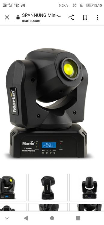 3 Martin mini Mac Moving Heads | Kaufen auf Ricardo