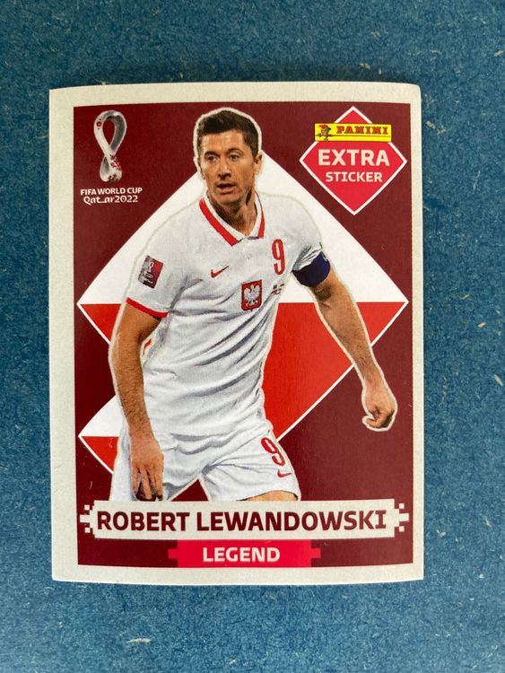 Panini WM 2022 Extra Sticker Legend Robert Lewandoswki | Acheter sur Ricardo