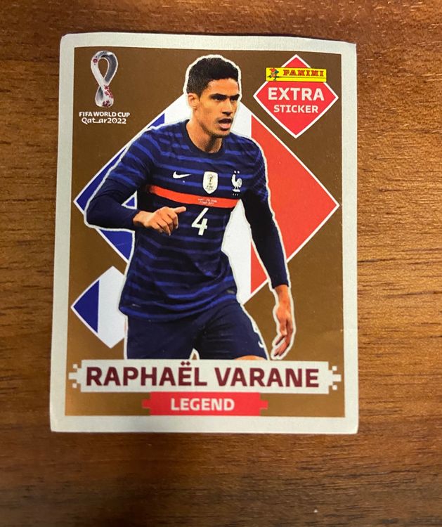 Panini 2022 Legend Raphael Varane Extra Sticker | Kaufen auf Ricardo