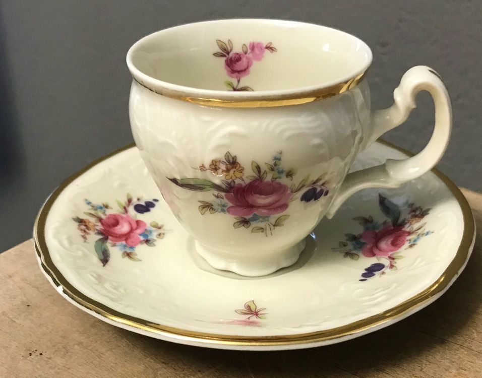 Alte Mokkatasse BERNADOTTE PORCELAINE FINE DE BOHEME | Acheter sur Ricardo