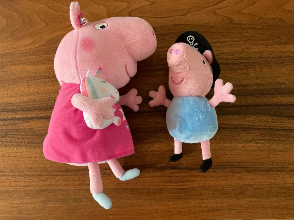Peppa Pig Wutz George Jazwares Plüschtiere mit Sound | Kaufen auf Ricardo