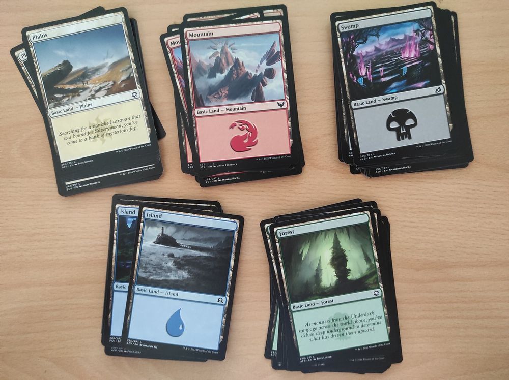 Mtg Magic the Gathering 100 Basic Lands / Basis Länder | EN | Kaufen ...