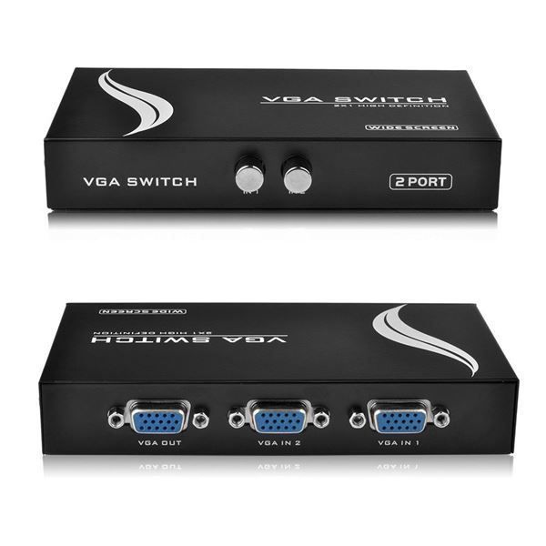2 Port TV VGA Monitor Switch Umschalter | Kaufen auf Ricardo