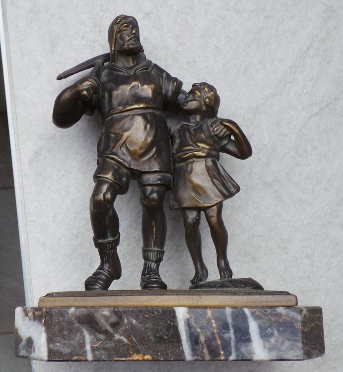 Régule Figur Wilhelm TELL & sein Sohn 1,1 kg | Kaufen auf Ricardo