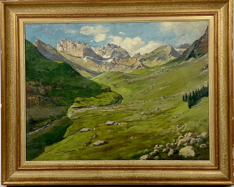 Kurt Böttner Berglandschaft Gemälde | Acheter sur Ricardo