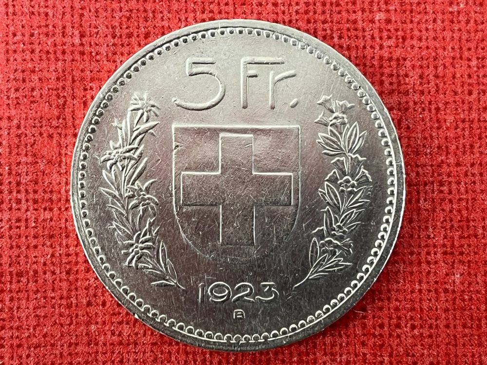 5 Franken 1923 Silber TOP Alphirte | Kaufen auf Ricardo
