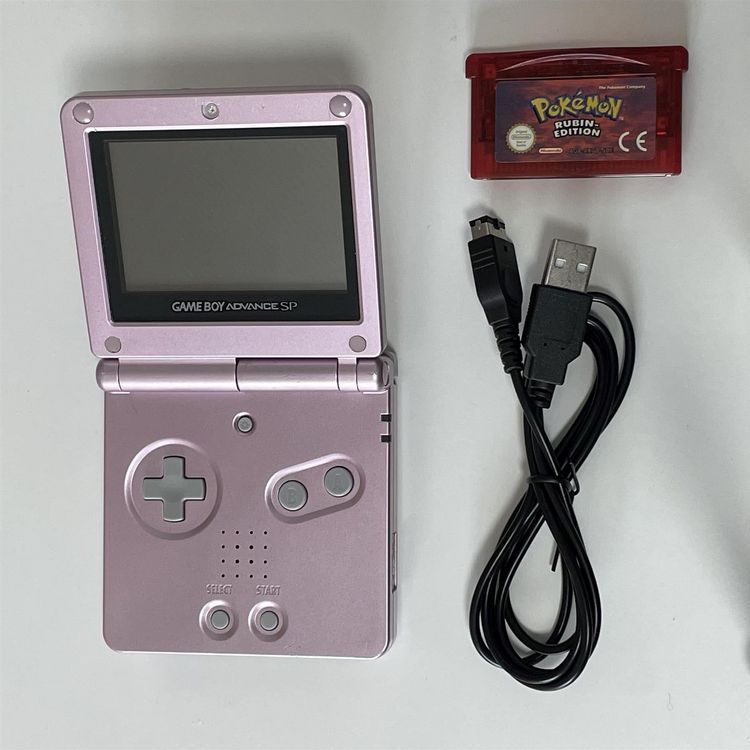 Gameboy Advance SP Pink + Pokemon Rubin | Kaufen auf Ricardo