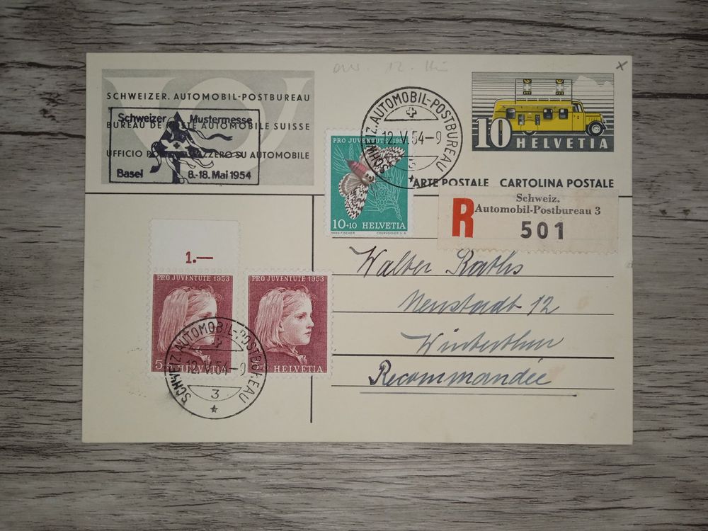 TR16 Carte Postale + Timbre Suisse 1954 | Kaufen auf Ricardo
