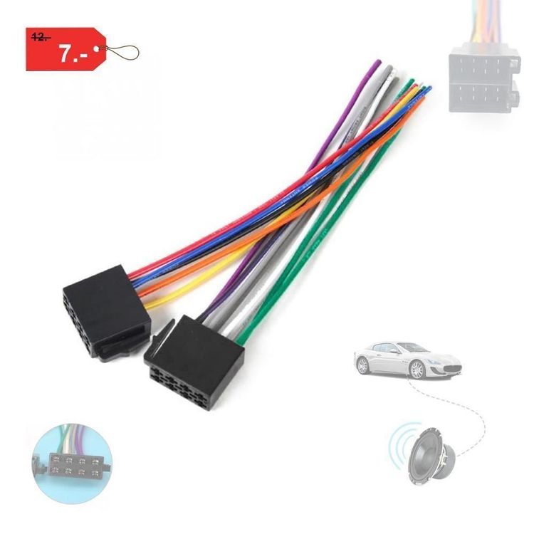 ISO Adapter Kupplung Stecker Autoradio | Acheter sur Ricardo