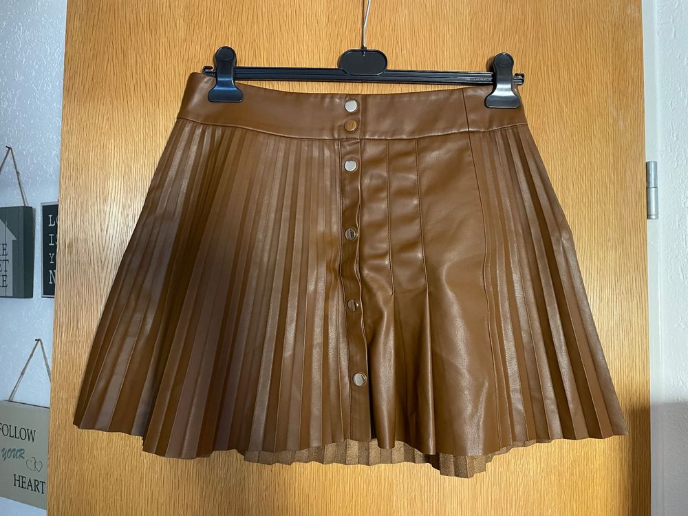 ZARA Rock LEDEROPTIK brau Gr. XL | Kaufen auf Ricardo