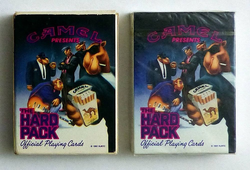 CAMEL THE HARD PACK LOT OF 2 OFFICIAL PLAYING CARDS 1991 | Kaufen auf ...