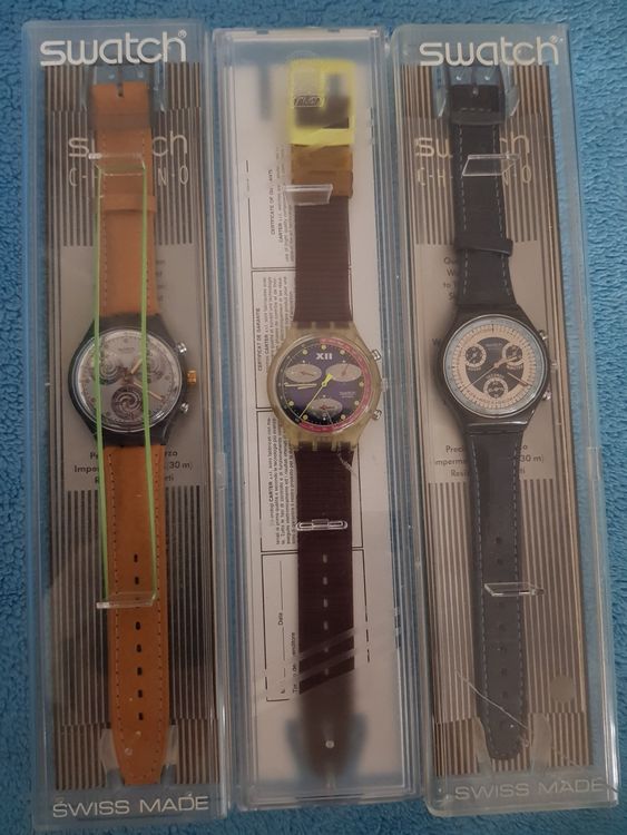 Swatch Sirio, Silver Star und Blue Chip | Acheter sur Ricardo