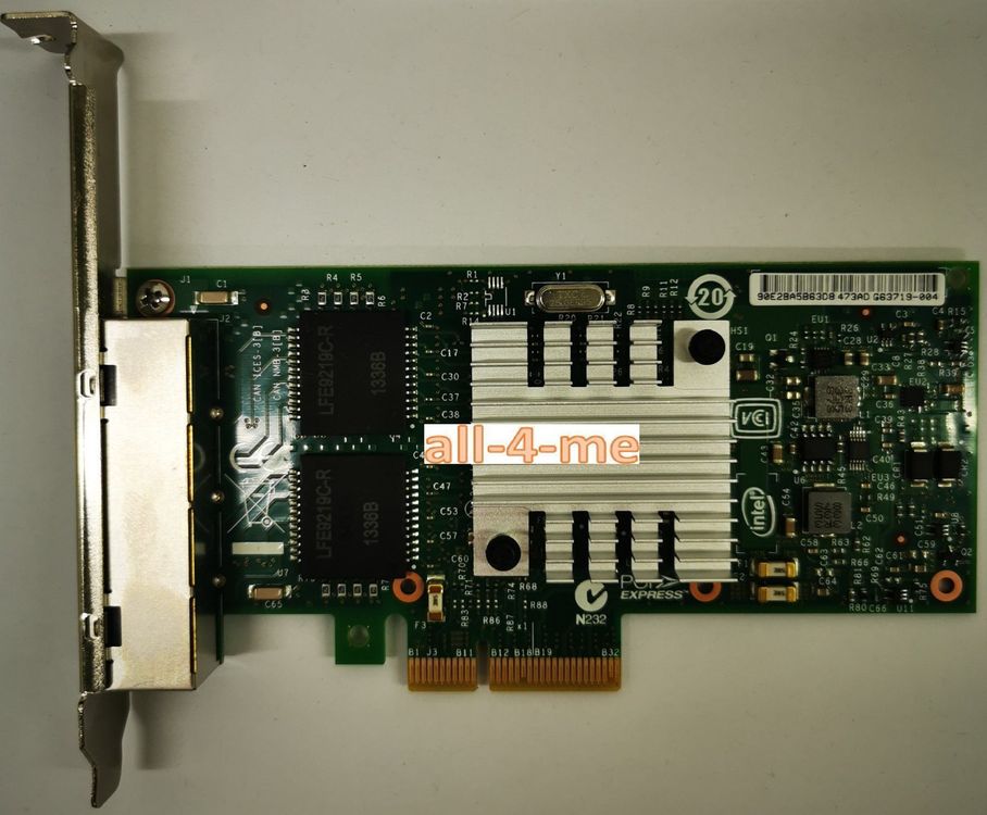 Intel® 4x1Gb/s Quad Port i340-T4 Gigabit PCIe Netzwerk HBA | Kaufen auf ...