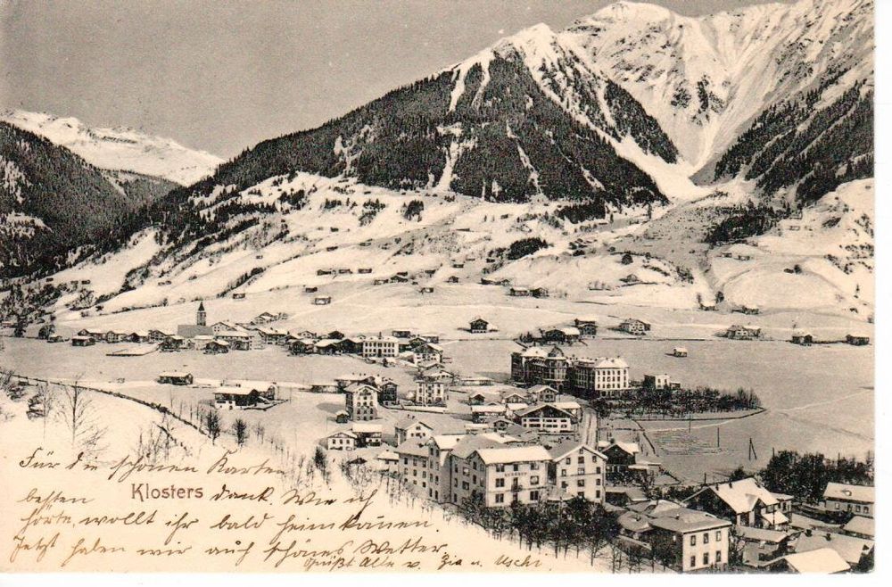 Klosters Platz mit Stabstempel Ambulant 1904 | Kaufen auf Ricardo
