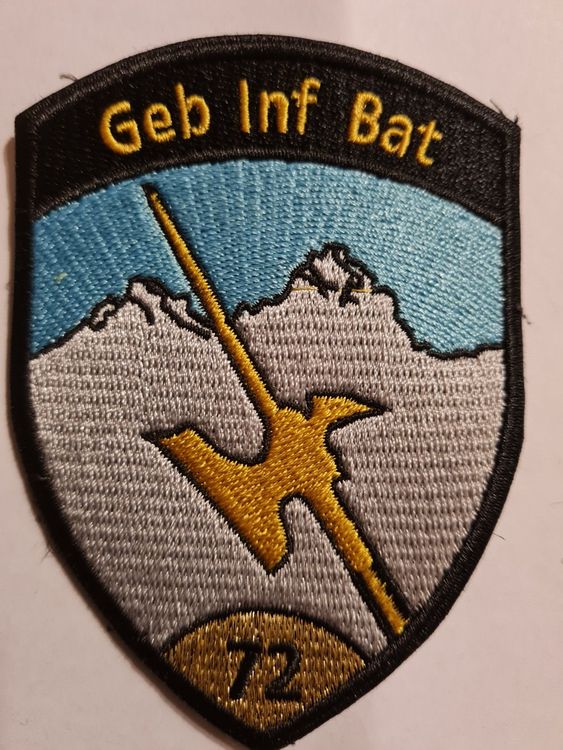 Abzeichen Infanterie Geb Inf Bat 72 Stab Gold | Kaufen auf Ricardo