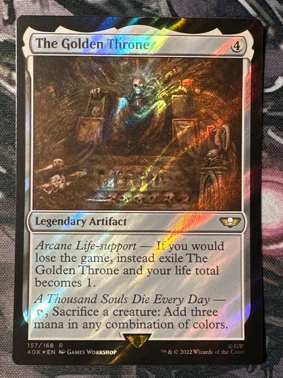 The Golden Throne SURGE FOIL Warhammer 40k Mtg | Kaufen auf Ricardo