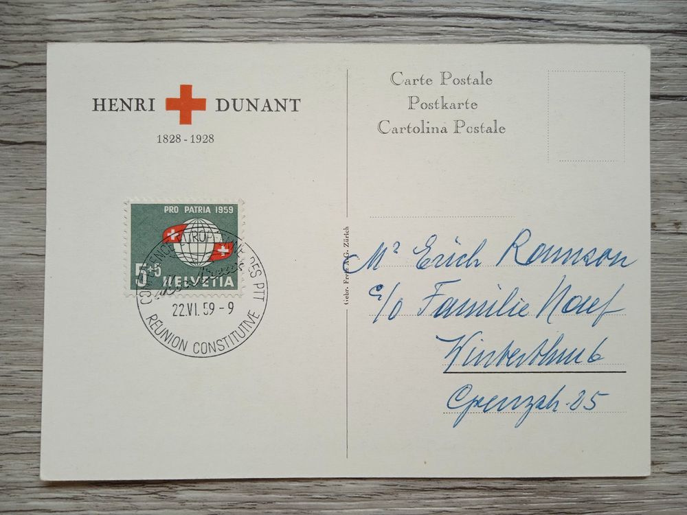 TR20 Carte Postale + Timbre Suisse 1959 | Kaufen auf Ricardo