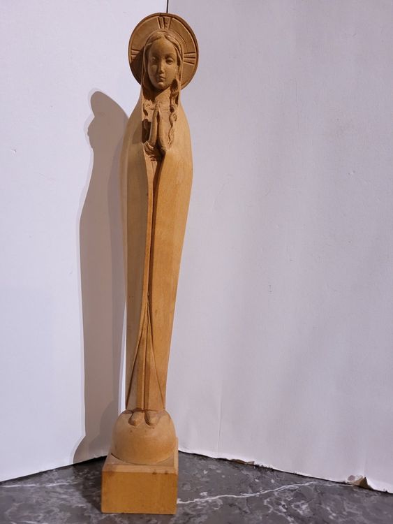 Statuette de Marie en bois 29,5 cm / Maria aus holz | Acheter sur Ricardo