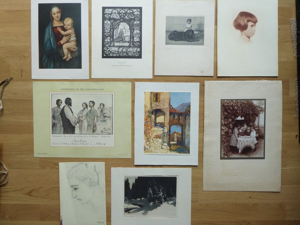 Mappe Zeichnungen, Bilder, Fotografien, ca. 1918, antik | Kaufen auf Ricardo