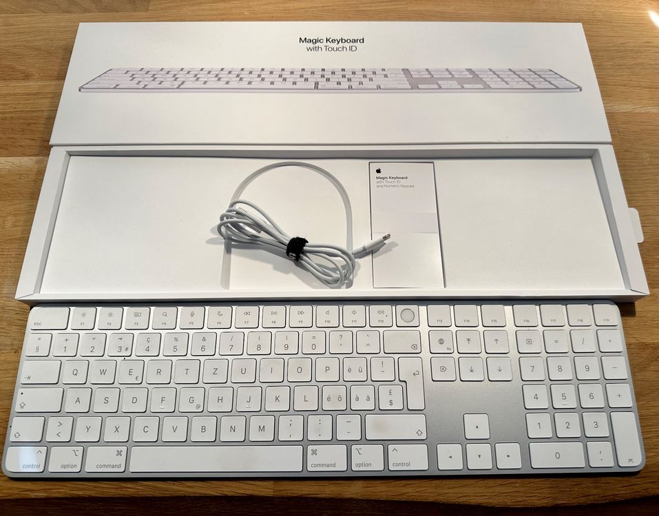Apple Magic Keyboard CH-Deutsch mit Touch ID und Nummerblock | Kaufen ...