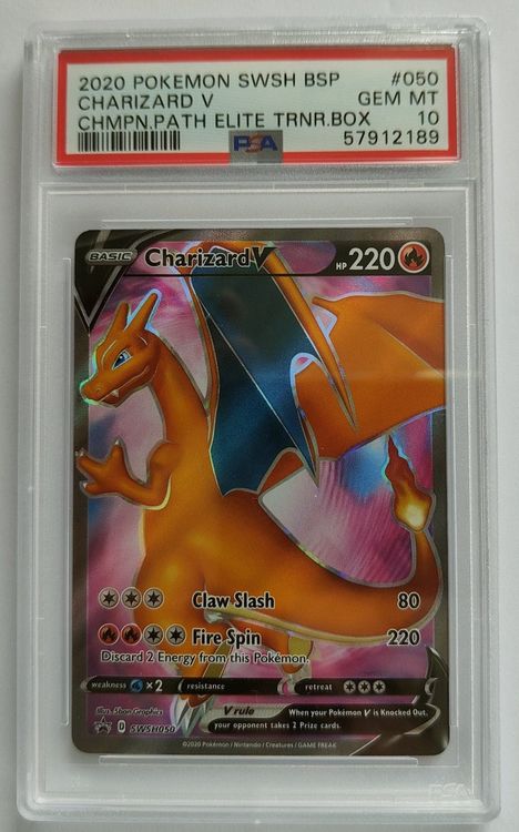 Pokemon Champion's Path #50 Charizard V PSA 10 | Kaufen auf Ricardo