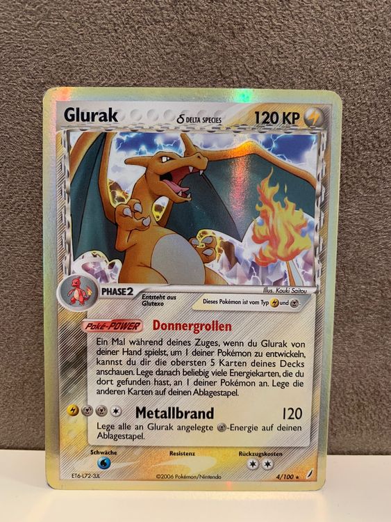 Pokemon Glurak HOLO RARE EX Crystal Guardians DE 4/100 | Acheter sur ...