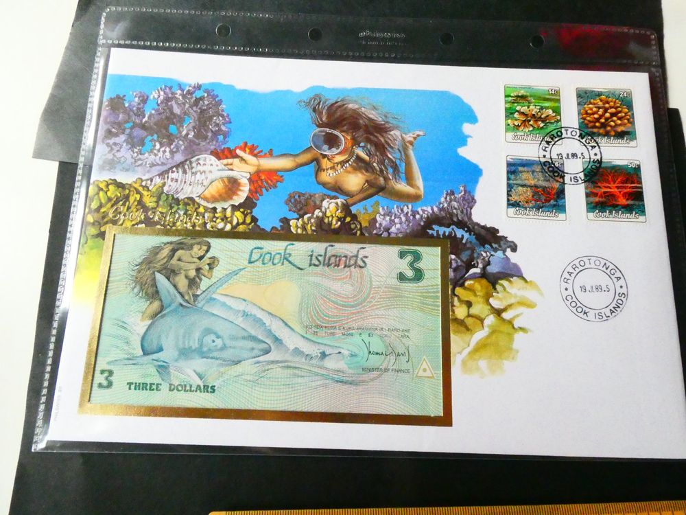 Cook-Islands 1989, Banknotenbrief Format A4 | Kaufen auf Ricardo
