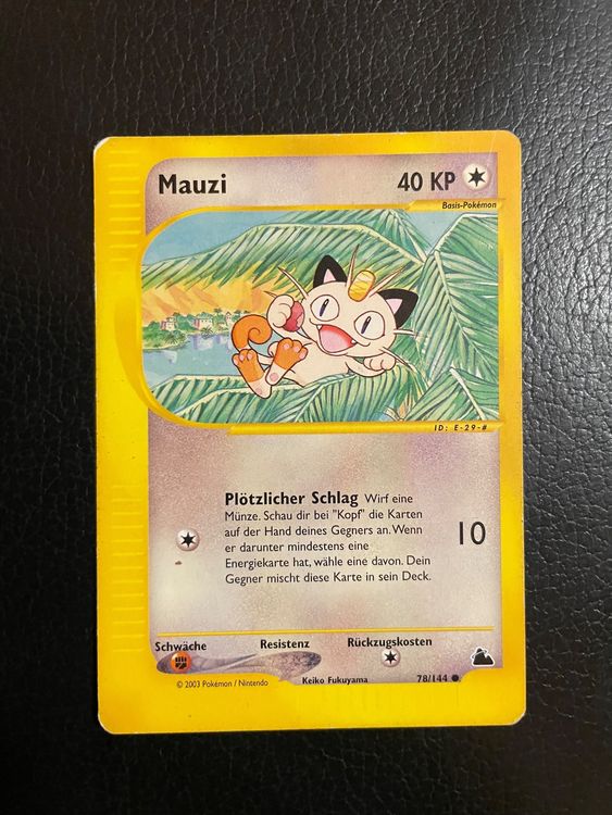 Skyridge Meowth / Mauzi 78/144 DE Ab 1 | Kaufen auf Ricardo