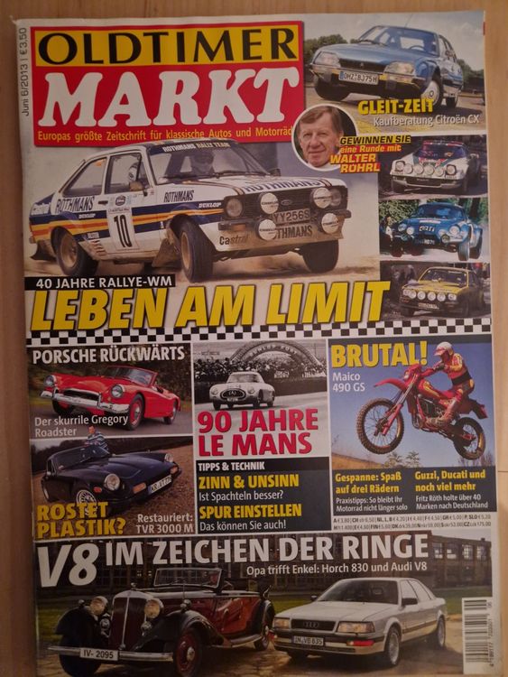 40 Jahre Rallye Citroen CX Maico 490 GS V8 Horch 830 Audi V8 | Comprare ...