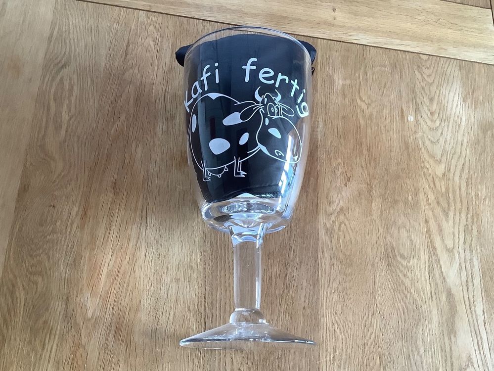 XL Kafi fertig Glas mit Kuh | Kaufen auf Ricardo