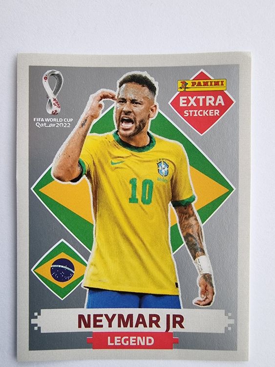 Panini WK 2022 Extra Sticker Neymar Jr. Silber | Acheter sur Ricardo