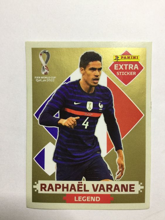 Panini Extra Sticker - Raphaël Varane GOLD | Kaufen auf Ricardo