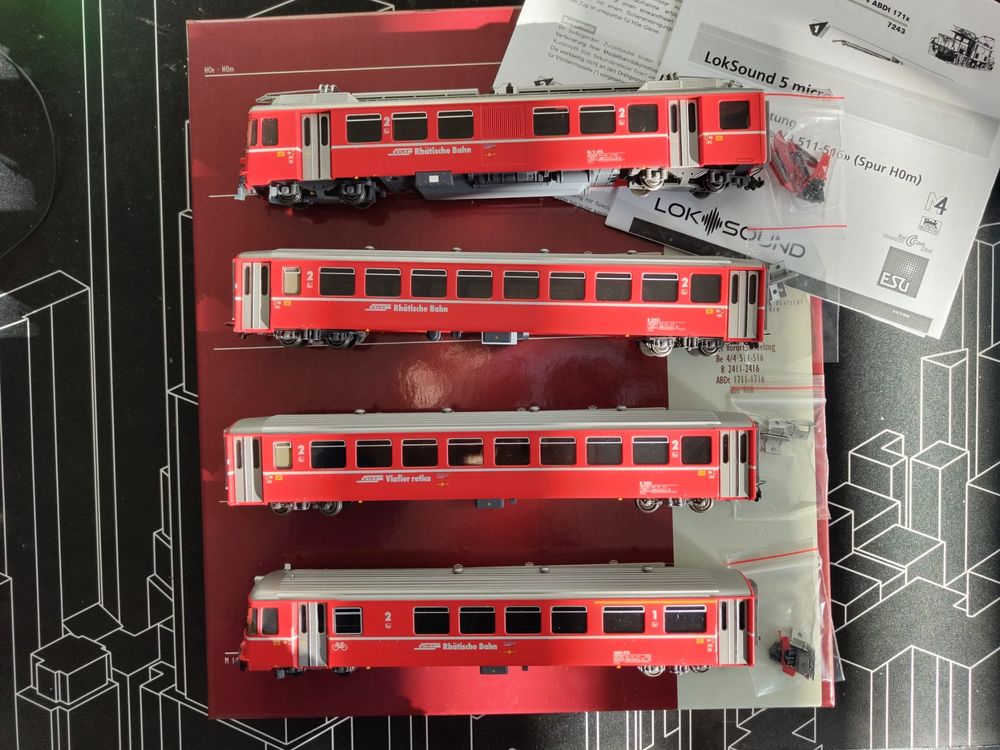 Bemo 7343 156 Be 4/4 516 DCS (Churer Vorortspendelzug) | Kaufen auf Ricardo