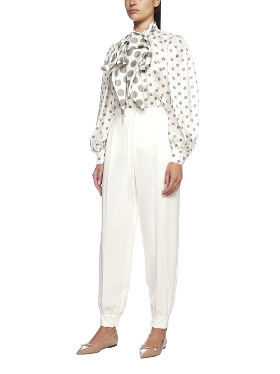 Max Mara Seidenbluse mit Polka Dots | Kaufen auf Ricardo