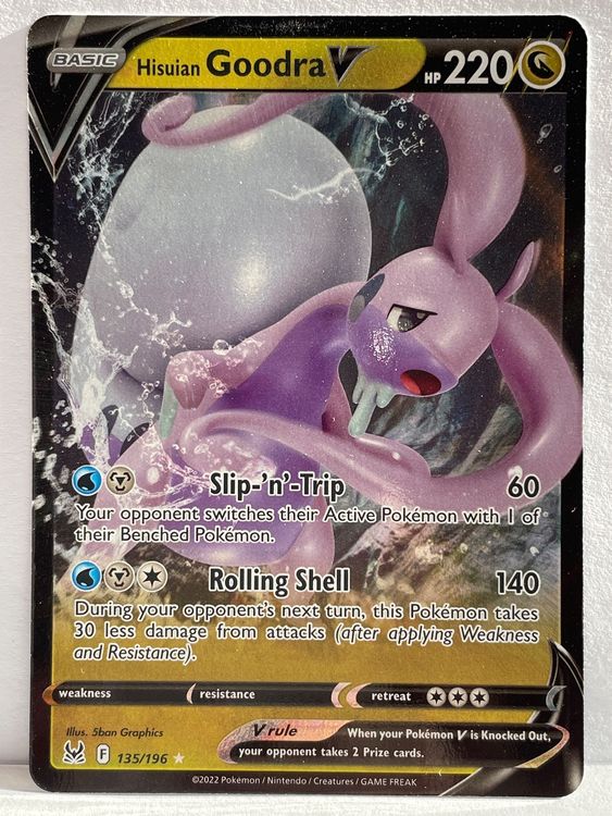 Pokémon Trading Card Game - Hisuian Goodra V - 135/196 | Kaufen auf Ricardo
